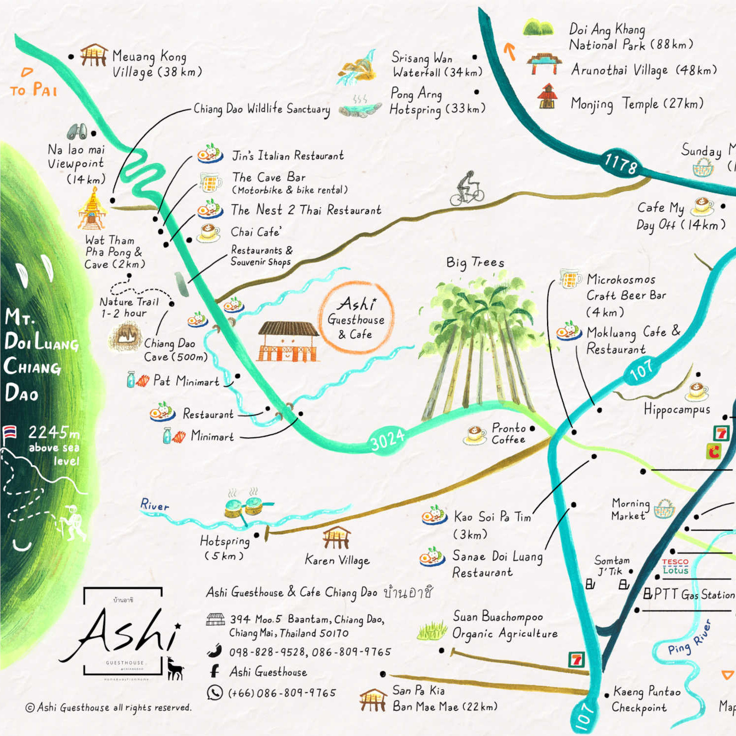 Ashi Guesthouse Visual Map - Che-ting